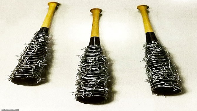 Baseball Bat With Nails - Playing Kit Become Danger Weapon