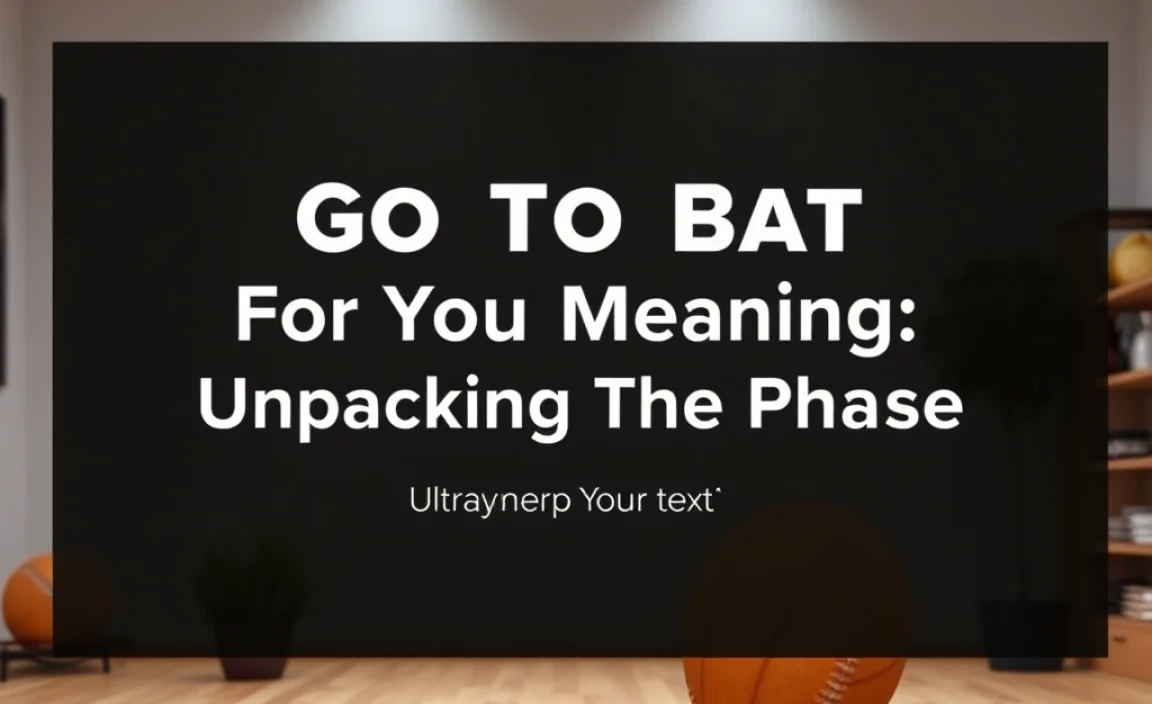 Go To Bat For You Meaning: Unpacking The Phrase! - FriskMode