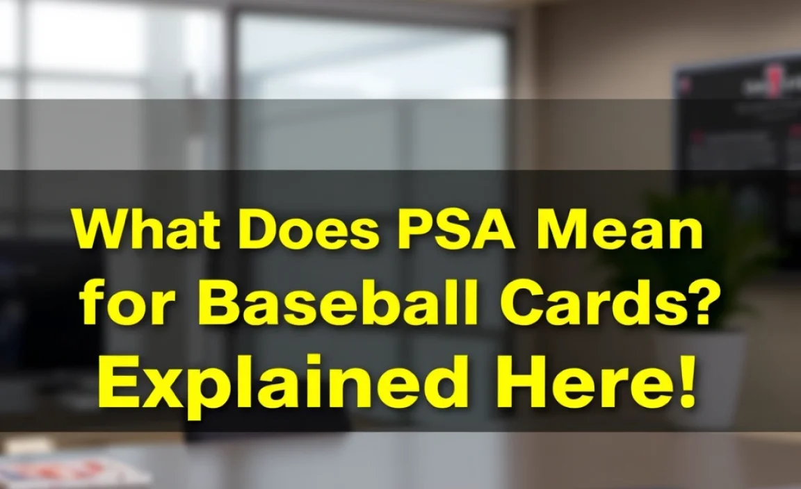What Does Psa Mean For Baseball Cards? Explained Here! - FriskMode
