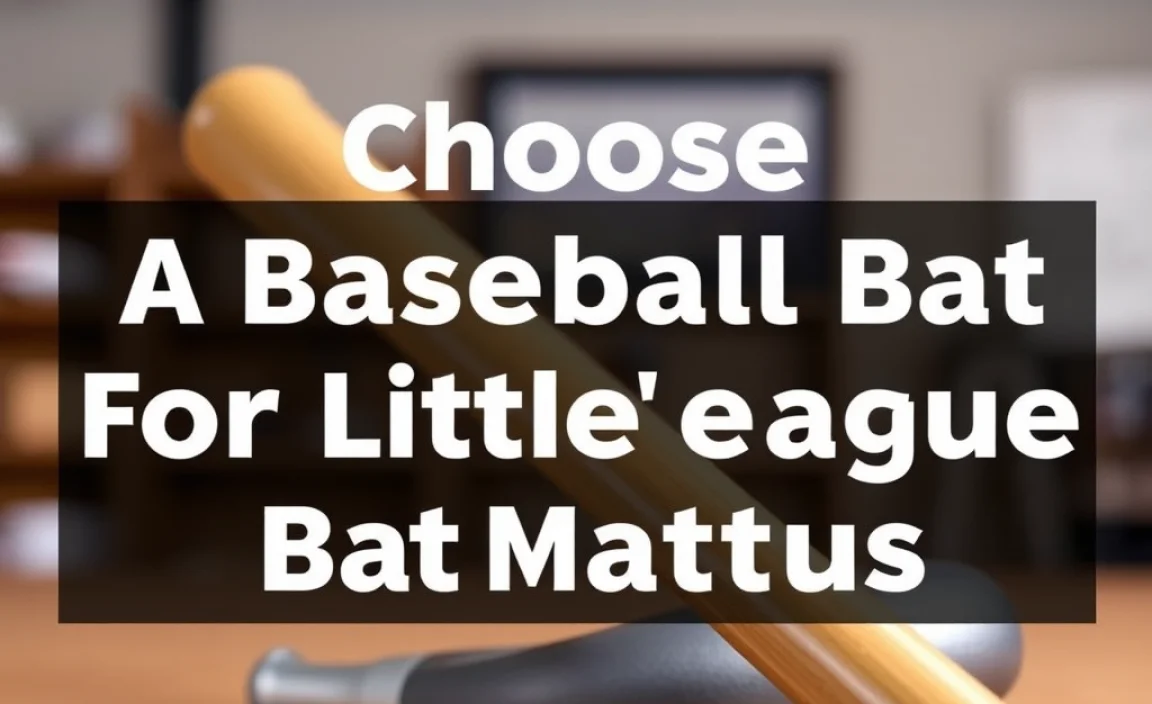 How To Choose A Baseball Bat For Little League: Essential Guide - FriskMode